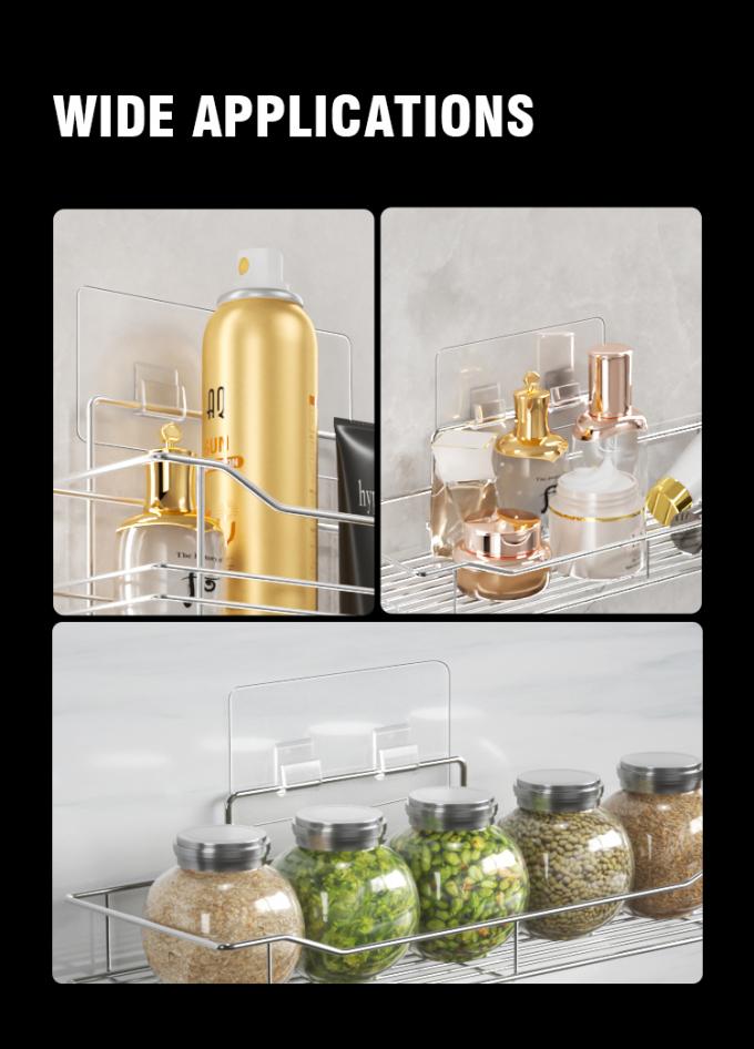 Self Sticky Wall Mount Hook Hanger 10kg Load 70mm Wide PVC sticker